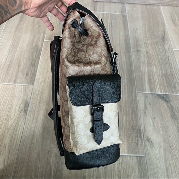 Coach | Bags | Coach Hudson Backpack In Blocked Signature Canvas | Poshmark